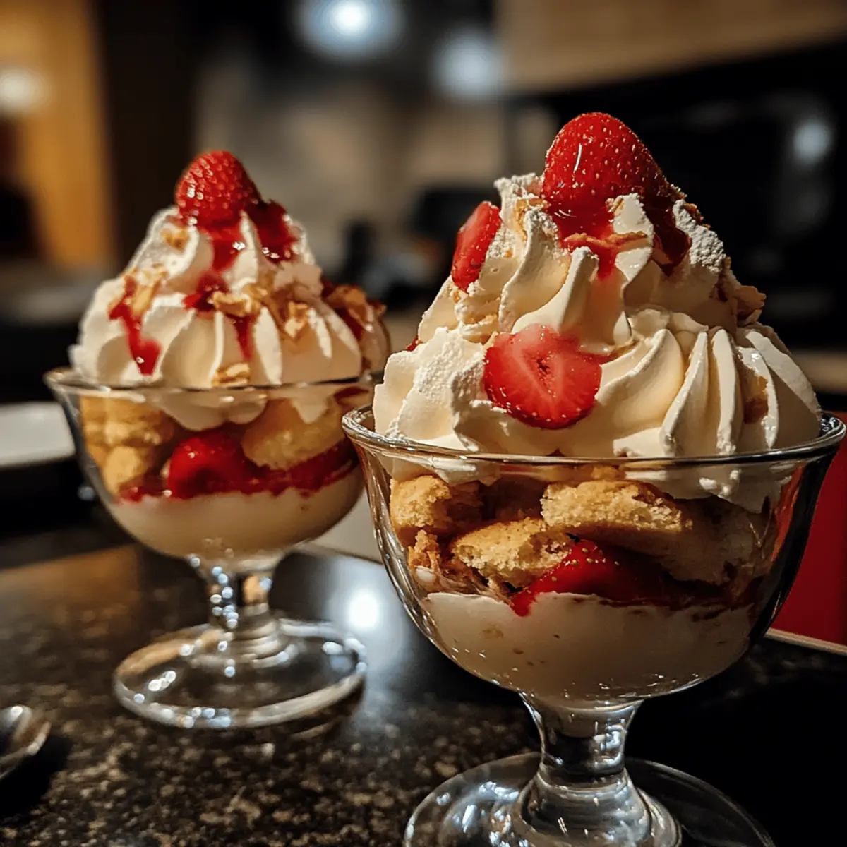 Irresistible Delicious Creamy Strawberry Shortcake Trifles