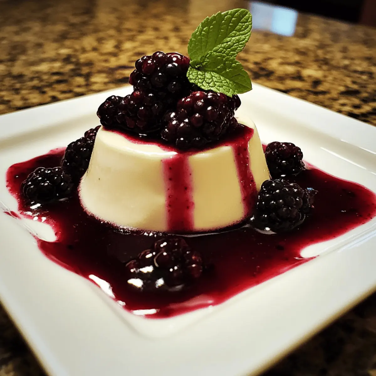 Irresistible Delicious Vanilla Bean Panna Cotta with Berry Sauce